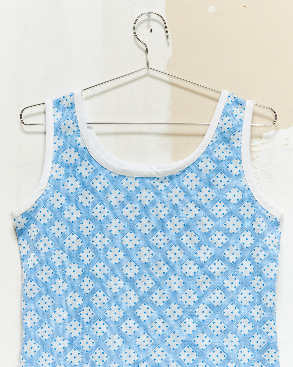 1970s/80s Geometric Pique Tank Top – Coffee and Clothing